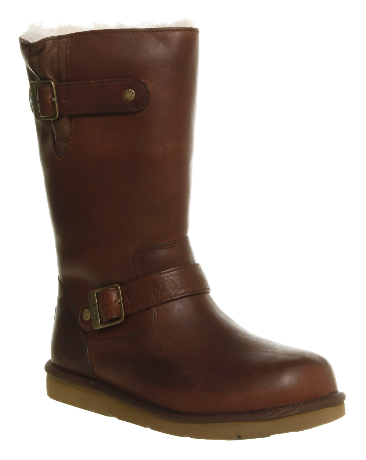UGG Kensington Biker boots Choc Leather - Women's Knee High Boots