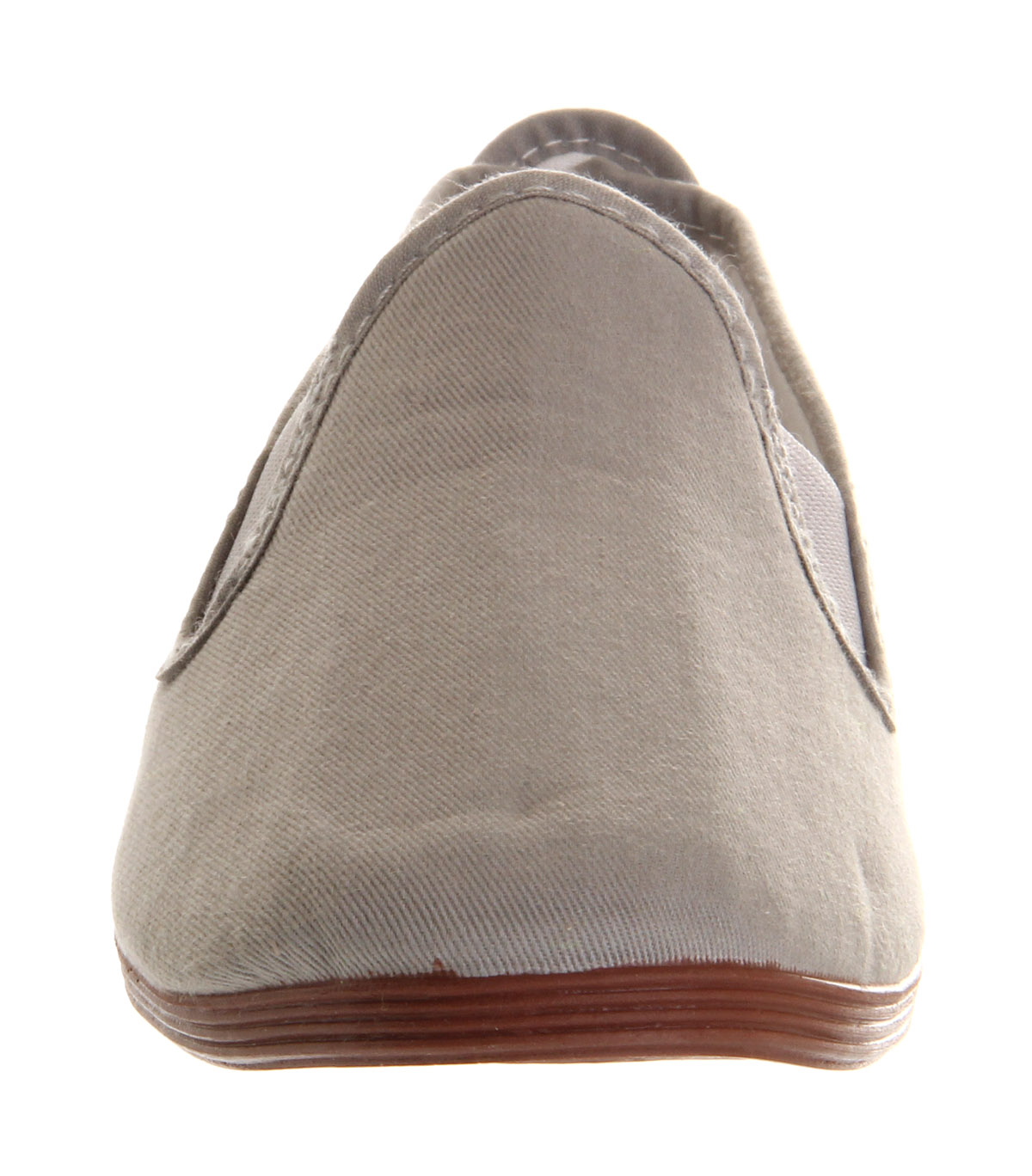 Flossy Flossy Elastic Pump Grey Canvas - Flat Shoes for Women