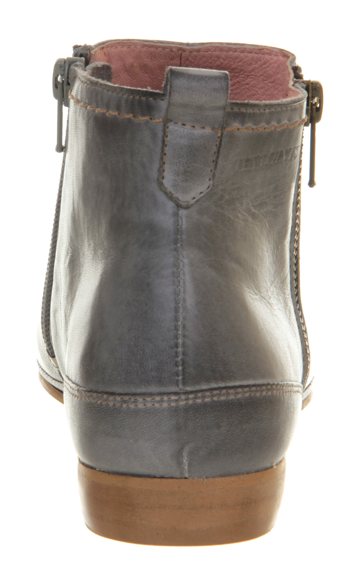 Ten Points Toulouse Zip boots Light Grey Leather - Women's Ankle Boots