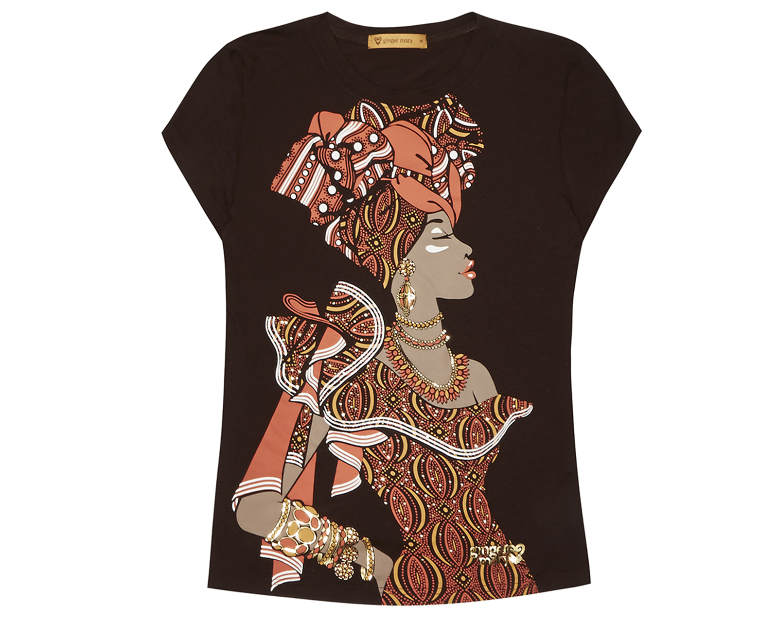 Ginger Mary Shirts GINGER MARY Dark Brown T – F.I.G Beauty